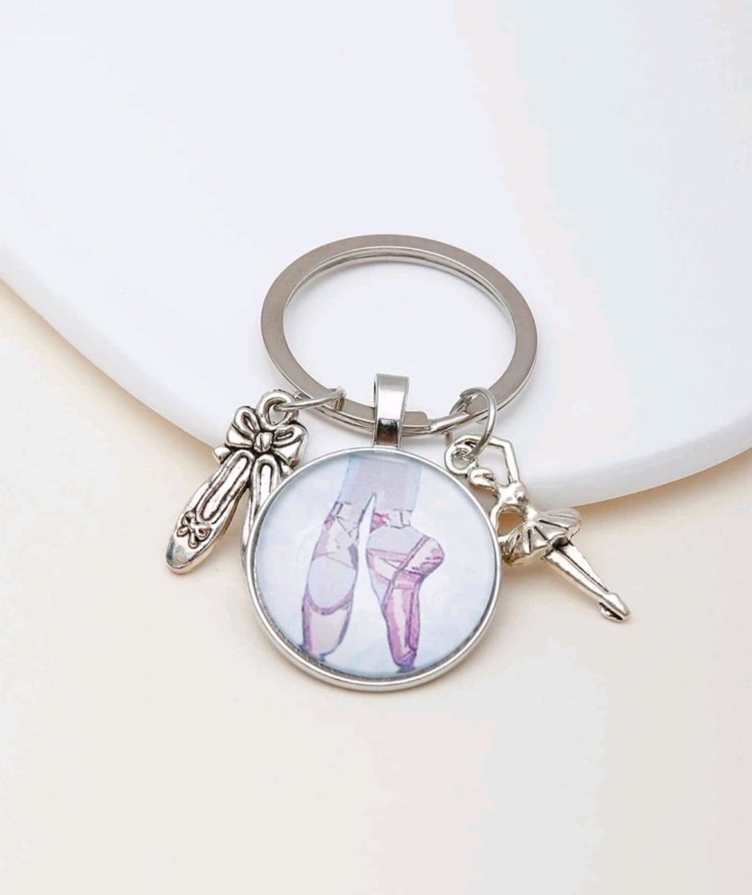 Ballet Shoe Keyring - Rhythm Image Dance Studio